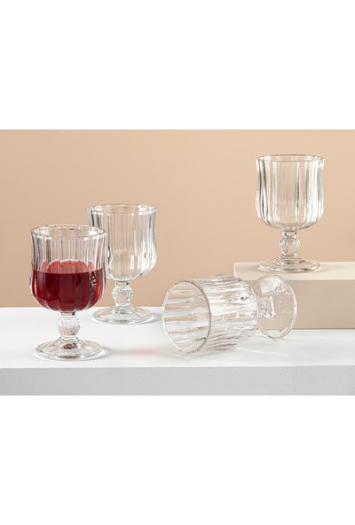 English Home Ricco Cam 4'lü Kadeh 165 ml Şeffaf