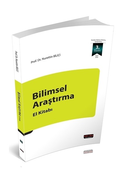 Bilimsel Araştırma El Kitabı - Nurettin Bilici Eylül 2020 Bilimsel Araştırma El Kitabı - Nurettin Bilici Eylül 2020