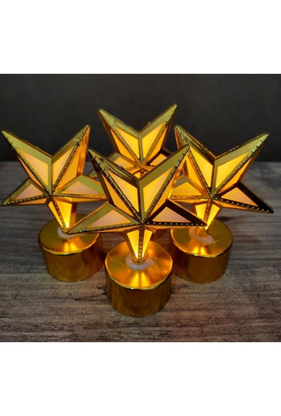 Dost Avm LED Dumansız Mum 4 Adet 8 cm