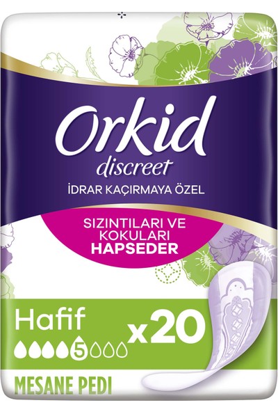 Orkid Discreet Mesane Pedi Hafif 20'li Orkid Discreet Mesane Pedi Hafif 20'li