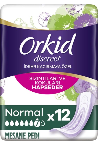 Orkid Discreet Mesane Pedi Normal 12'li Orkid Discreet Mesane Pedi Normal 12'li