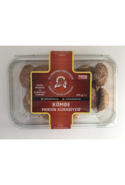 Karşıyakalı Kadın Girişimi Kooperatifi Kömbe Mersin Kurabiye 300 gr Karşıyakalı Kadın Girişimi Kooperatifi Kömbe Mersin Kurabiye 300 gr