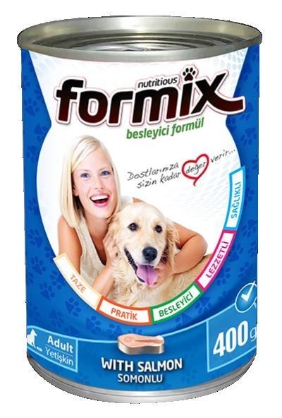 FORMİX Somon Parça Etli Soslu Yetişkin Köpek Konserve 400 gr FORMİX Somon Parça Etli Soslu Yetişkin Köpek Konserve 400 gr