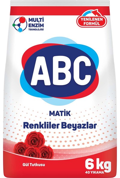 Abc Matik 6 kg Gül Renkli ve Beyaz