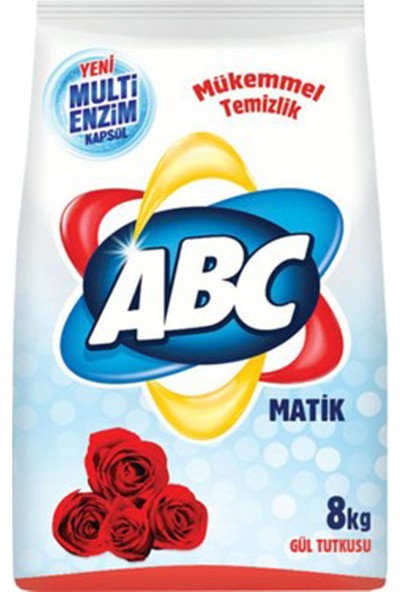 Abc Matik Deterjan Gül Tutkusu 8 kg Abc Matik Deterjan Gül Tutkusu 8 kg