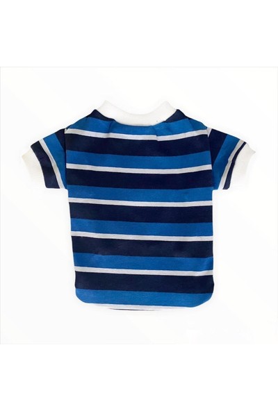 Bonanza Gentle Stripe Oval Yaka Köpek Tişörtü, Köpek Kıyafeti