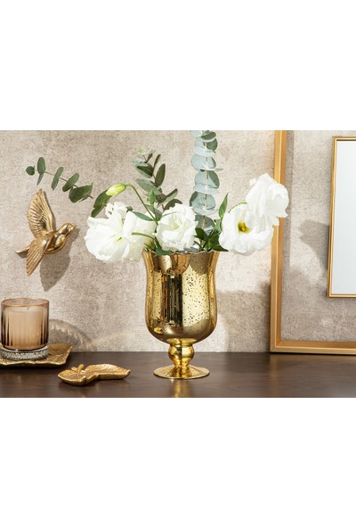 English Home Flashy Cam Vazo 18 cm Gold English Home Flashy Cam Vazo 18 cm Gold