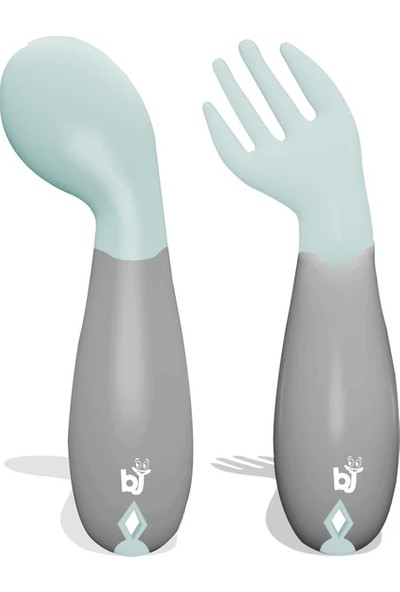 Baby Jem Bebek Kolay Tutmalı Açılı Kaşık Çatal Seti Baby Jem Bebek Kolay Tutmalı Açılı Kaşık Çatal Seti