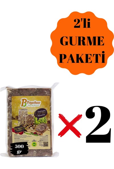 PINARBAŞI KAVURMA Odun Ateşinde Dana Kavurma Gurme Serisi 2'li Paket