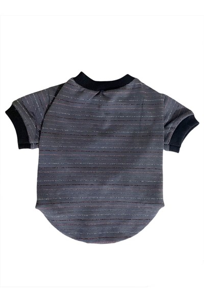 Bonanza Dark Shiny Oval Yaka Kedi Tişörtü, Kedi Kıyafeti