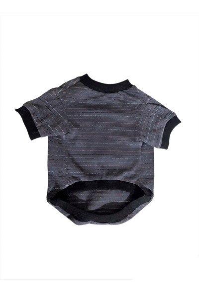 Bonanza Dark Shiny Oval Yaka Köpek Tişörtü, Köpek Kıyafeti