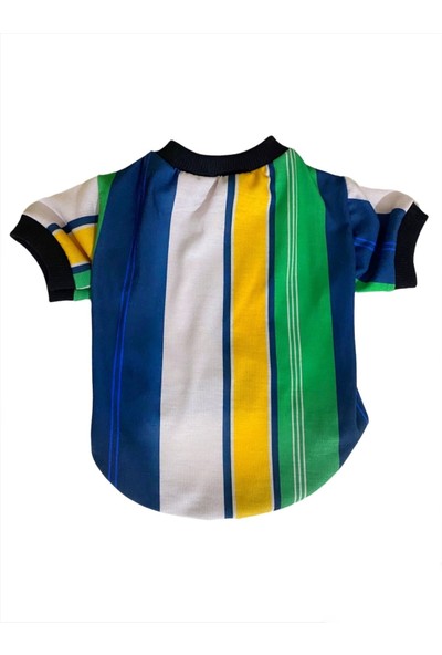 Bonanza Stripes Oval Yaka Köpek Tişörtü, Köpek Kıyafeti