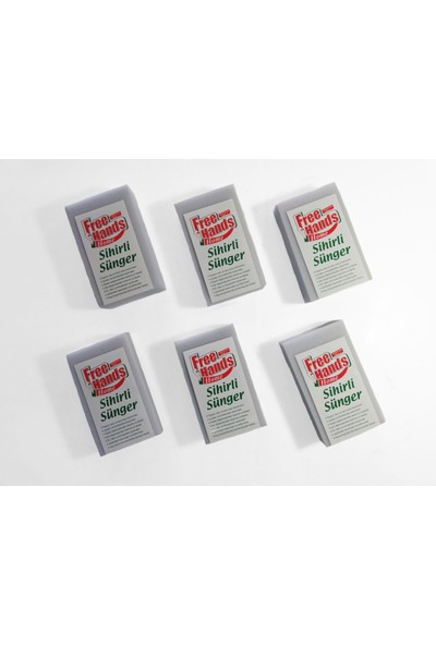 Free Hands Sihirli Sünger 6'lı Free Hands Sihirli Sünger 6'lı