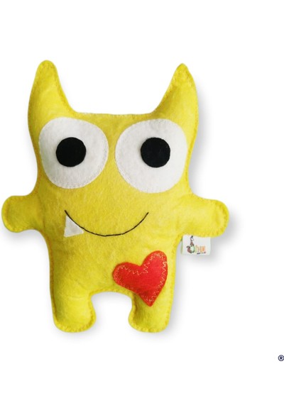 Dino Pet Oyuncak - Kedi Naneli (Catnipli) Kedi Oyuncağı - Keçe Sarı Canavar Dino Pet Oyuncak - Kedi Naneli (Catnipli) Kedi Oyuncağı - Keçe Sarı Canavar