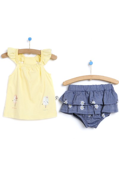 Bebbek Yenidoğan Sunshine Bluz-Şort 2li Takım