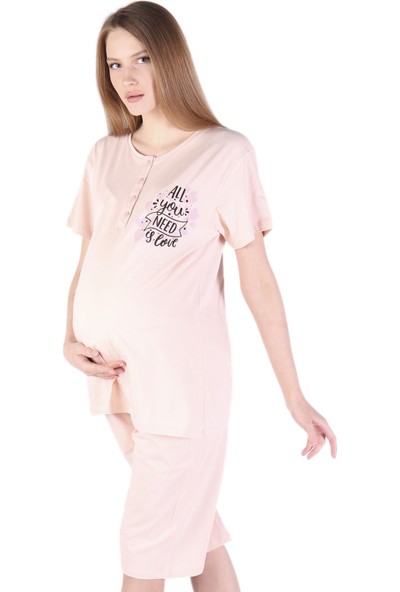 Baby Mom Hamile Kapri Pijama Takımı