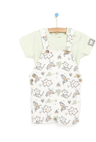 Hello Baby Hellobaby Little Tiger Erkek Bebek Baskılı Şort Salopet-Tshirt Hello Baby Hellobaby Little Tiger Erkek Bebek Baskılı Şort Salopet-Tshirt