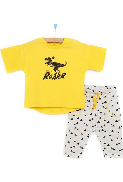 Hello Baby Basic Nordic Erkek Bebek Tshirt-Patiksiz Alt Takım Hello Baby Basic Nordic Erkek Bebek Tshirt-Patiksiz Alt Takım