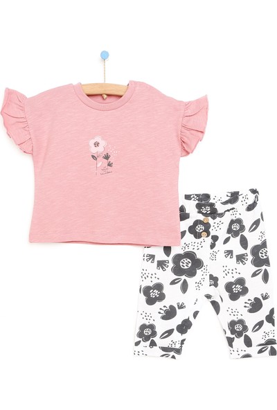 Hello Baby Basic Nordic Kız Bebek Bluz - Tayt Takım