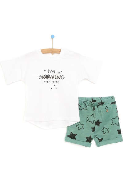 Hello Baby Basic Nordic Erkek Bebek Tshirt-Şort Takım Hello Baby Basic Nordic Erkek Bebek Tshirt-Şort Takım