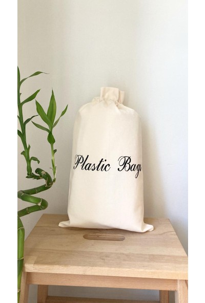 Atölye No 35 Plastic Bags Poşetlik Krem El Yazısı Atölye No 35 Plastic Bags Poşetlik Krem El Yazısı