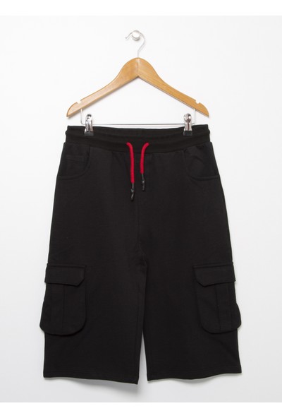 Funky Rocks Bağlamalı Cepli Siyah ErkekÇocuk Şort Funky Rocks Bağlamalı Cepli Siyah ErkekÇocuk Şort