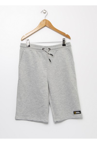 National Geographic Nudeboy Gri Melanj Erkek Şort