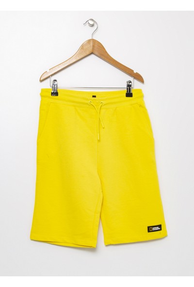 National Geographic Nudeboy Cepli Pamuklu Sarı Erkek Çocuk Şort