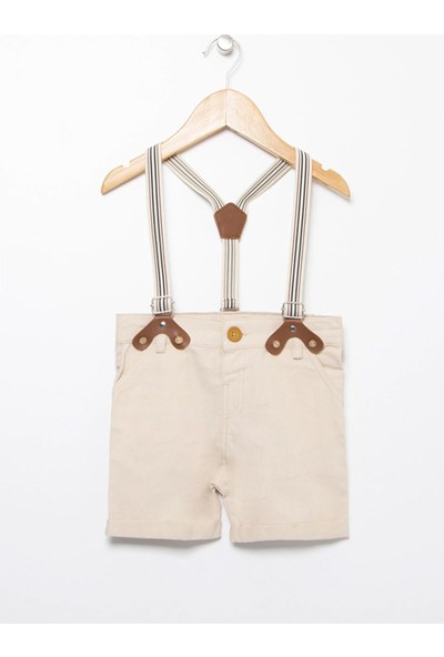 Mammaramma SB-22 Bej Standart Kalıp Bebek Şort