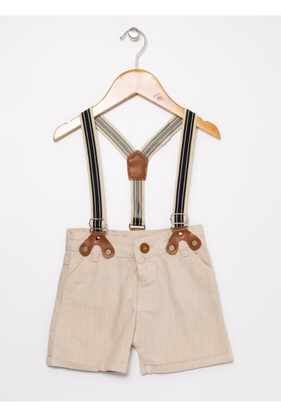Mammaramma SB-22 Bej Standart Kalıp Bebek Şort