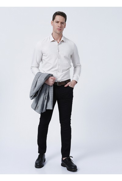 Fabrika Normal Bel Slim Fit Düz Siyah Erkek Chıno Pantolon - DELTA 2 Fabrika Normal Bel Slim Fit Düz Siyah Erkek Chıno Pantolon - DELTA 2
