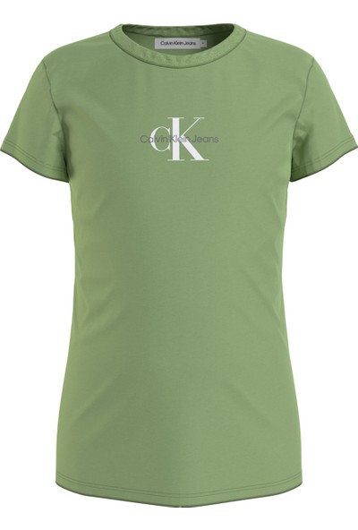 Calvin Klein Ig0Ig01470-Micro Monogram Top Bisiklet Yaka Normal Kalıp Düz Yeşil Kız Çocuk T-Shirt Calvin Klein Ig0Ig01470-Micro Monogram Top Bisiklet Yaka Normal Kalıp Düz Yeşil Kız Çocuk T-Shirt