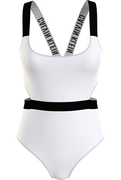 Calvin Klein KW0KW01653YCD005 Beyaz Kadın Mayo