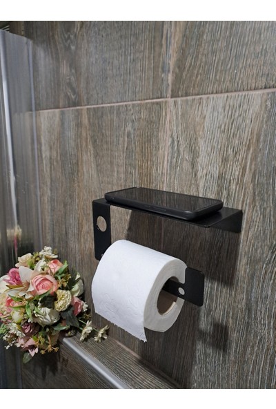 Telesma Grup Metal Tuvalet Kağıtlığı, Siyah Tuvalet Kağıdı Askısı Dekoratif Modern Raflı Wc Vidalı Banyo Kağıtlık Telesma Grup Metal Tuvalet Kağıtlığı, Siyah Tuvalet Kağıdı Askısı Dekoratif Modern Raflı Wc Vidalı Banyo Kağıtlık