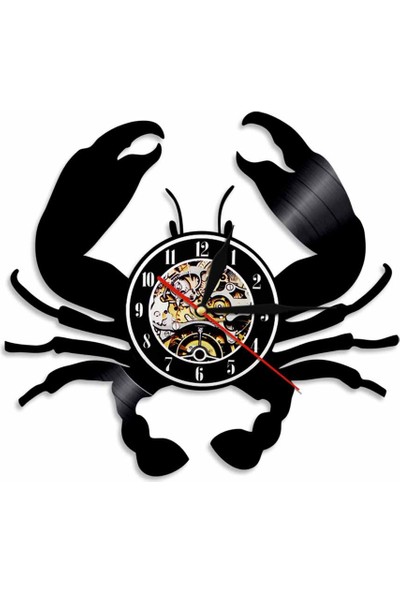 Veeki Müzik Vinil Kayıt Duvar Saati - Yengeç Vinil Duvar Saati - Vinil Saat - Oturma Odası Duvar Dekoru (Yurt Dışından) Veeki Müzik Vinil Kayıt Duvar Saati - Yengeç Vinil Duvar Saati - Vinil Saat - Oturma Odası Duvar Dekoru (Yurt Dışından)