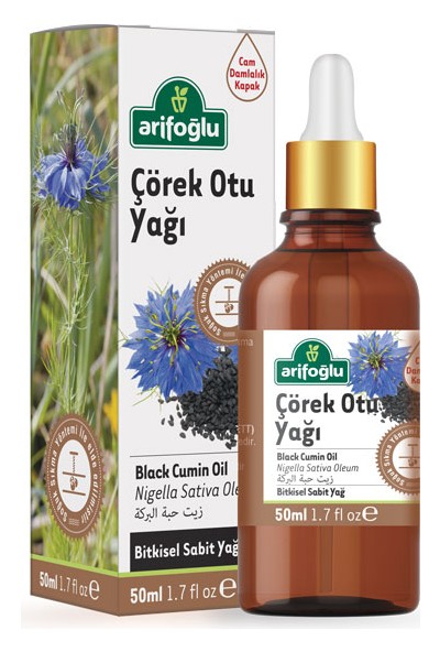 Arifoğlu Çörekotu Yağı 50ml (Soğuk Sıkım) Arifoğlu Çörekotu Yağı 50ml (Soğuk Sıkım)