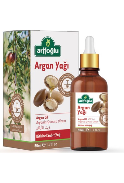 Arifoğlu Argan Yağı 50ml (Soğuk Sıkım) Arifoğlu Argan Yağı 50ml (Soğuk Sıkım)
