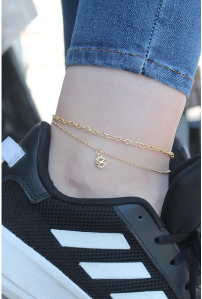 Clariss Gold Renk Taşlı Minimal Sonsuzluk Detay Halhal Clariss Gold Renk Taşlı Minimal Sonsuzluk Detay Halhal