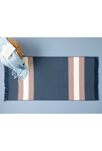 English Home Sparks Dokuma Kilim 60X100 cm Lacivert