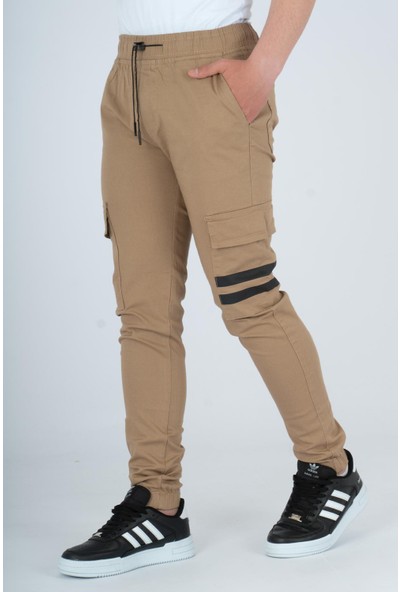 Pina Kids Erkek Çocuk Lastikli Kargo Pantolon Fit Kanvas2-15 Yaş