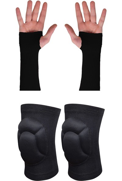 444 Marka Voleybol Dizliği ve Voleybol Elliği 2'li Set Voleybol Kolluk ve Dizlik Kabartma Sünger Destekli 444 Marka Voleybol Dizliği ve Voleybol Elliği 2'li Set Voleybol Kolluk ve Dizlik Kabartma Sünger Destekli