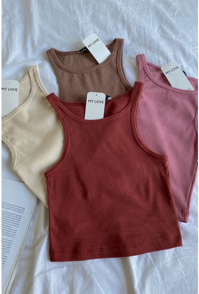 MyLove Kaşkorse Fitilli Top Bej