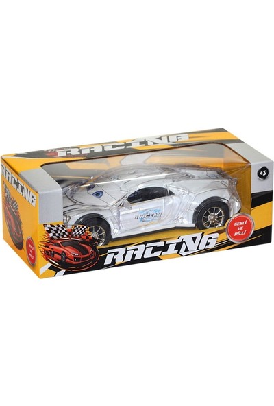Prestij Sesli ve Işıklı Racing Car - Beyaz