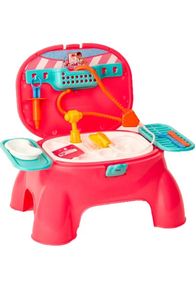 Play Desk Tabureli Hemşire Aletleri Seti Eğitici Oyuncak Play Desk Tabureli Hemşire Aletleri Seti Eğitici Oyuncak