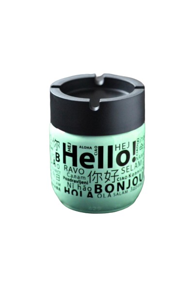 Royaleks Cam Kokusuz Küllük 425 cc Hello Desenli Yeşil