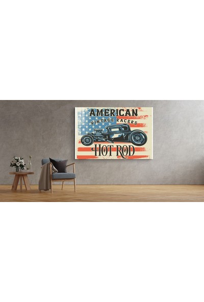 Decobulvar DCHCA4927 - Cam Baskı Tablo / Vintage Racers