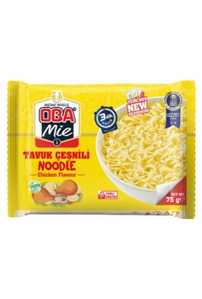 Oba Mie Noddle Tavuklu 75 gr 40'lı