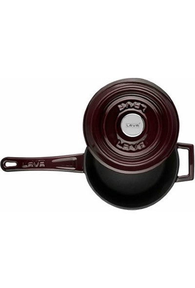 Lava Demir Döküm Majolika Mor 16 cm Sütlük Tenceresi LVYSOS16PRK2P Lava Demir Döküm Majolika Mor 16 cm Sütlük Tenceresi LVYSOS16PRK2P