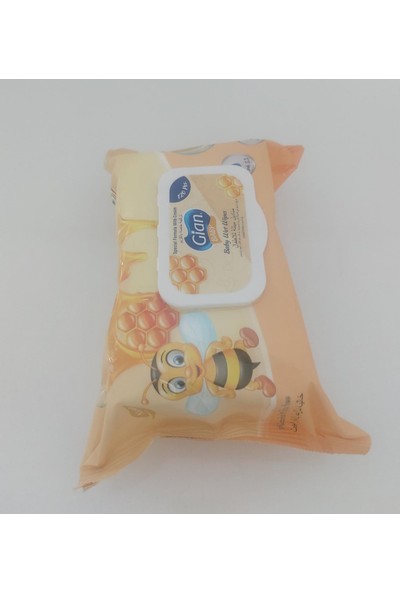 Gian 120 Yaprak Bebek Islak Mendili Arı ( 6 Paket)