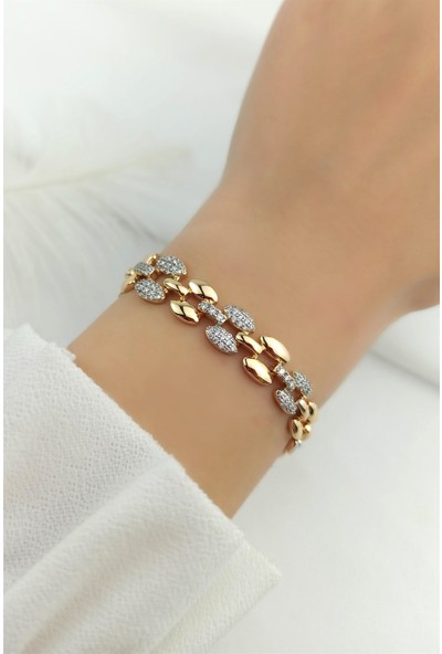 ÇLK Accessories Zirkon Taş Geçmeli Bileklik TRBILEK7924
